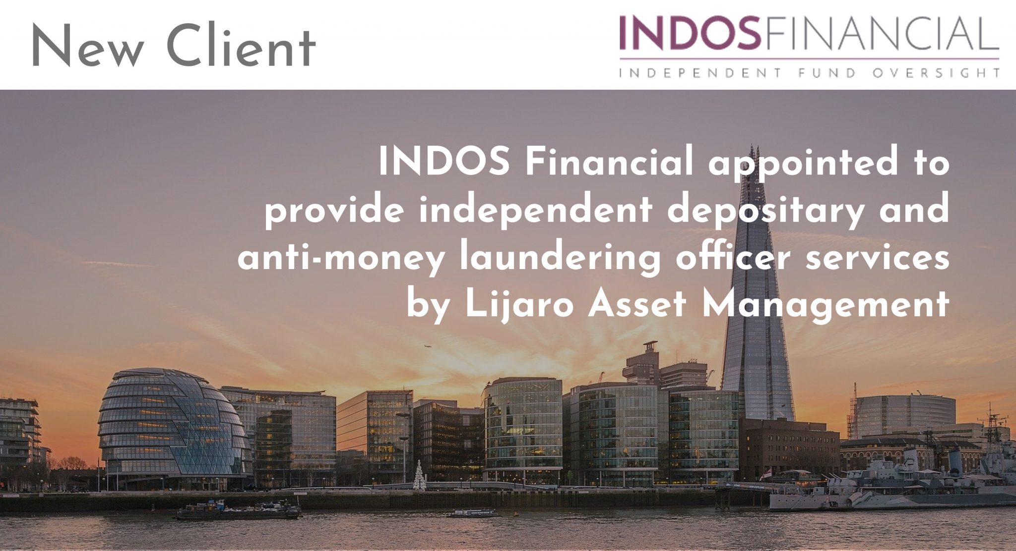 INDOS Financial appointed to provide independent depositary and anti ...